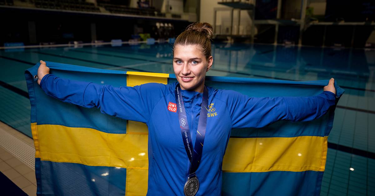 EM-silver i simhopp till Emilia Nilsson Garip | SVT Sport