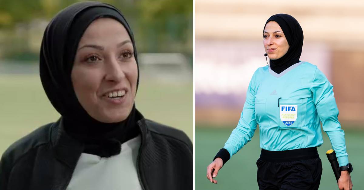 Heba Saadieh är den första domaren från Palestina att döma i VM | SVT Sport