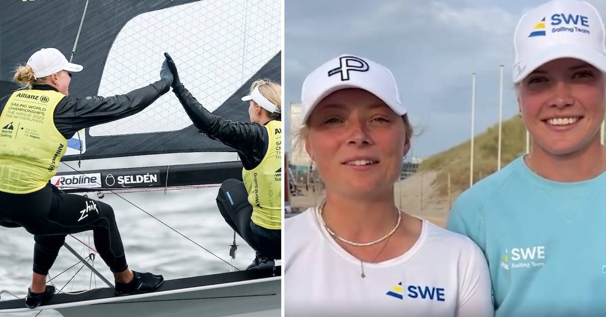 VM-guld till Vilma Bobeck och Rebecca Netzler i 49erFX-klassen | SVT Sport