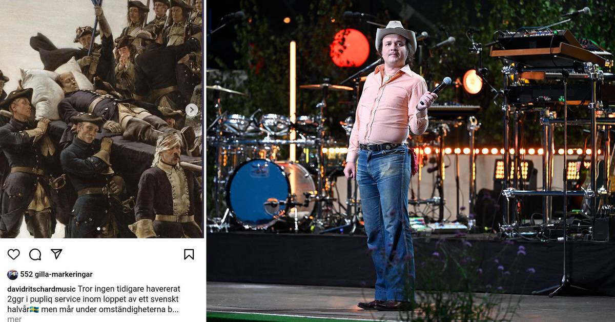 David Ritschards första ord om kollapsen: ”Tack och förlåt” | SVT Nyheter