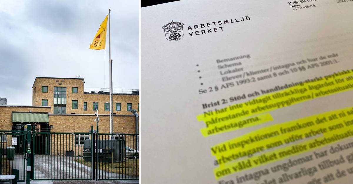 Risk för hot och våld mot anställda på Sis-hemmet Tysslinge i ...