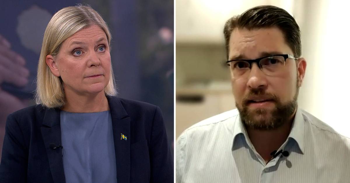 Debatt om koranbränningar mellan Magdalena Andersson (S) och Jimmie ...