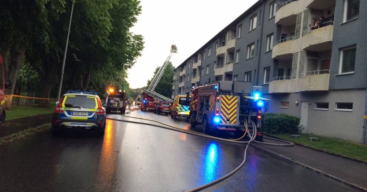 Bostadshus fick evakueras efter brand | SVT Nyheter Bostadshus fick evakueras efter brand | SVT Nyheter