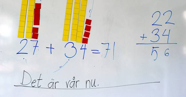 Mest nytta med matte på lågstadiet | SVT Nyheter