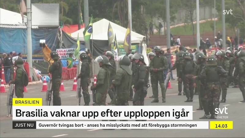 SVT Nyheter Direkt – Dagen efter stormningen av Brasiliens kongress ...
