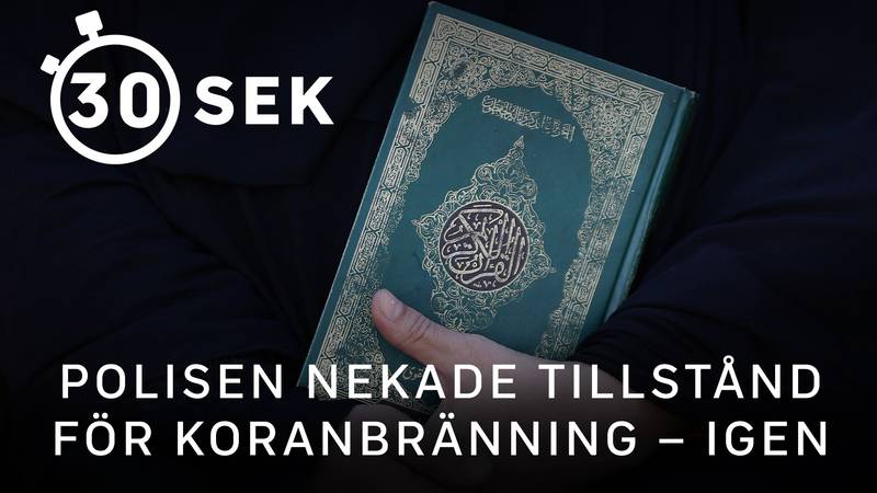 Rapport – TOPPNYHETER: Polisen nekade koranbränning – igen | SVT Play