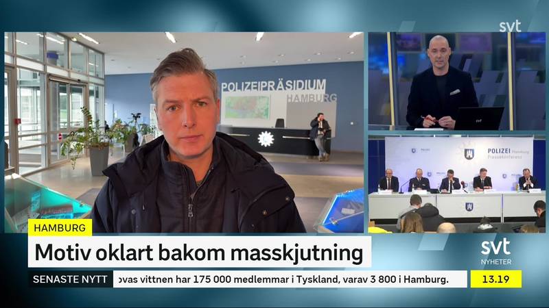 SVT Nyheter Direkt – Masskjutning i Hamburg – SVT:s reporter på plats ...