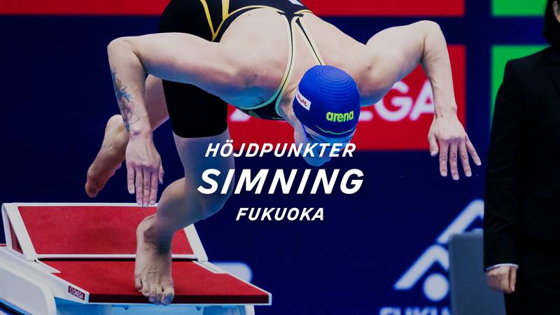 Simning: Höjdpunkter – Final: Sarah Sjöström 50m fjärilsim 29/7 | SVT Play