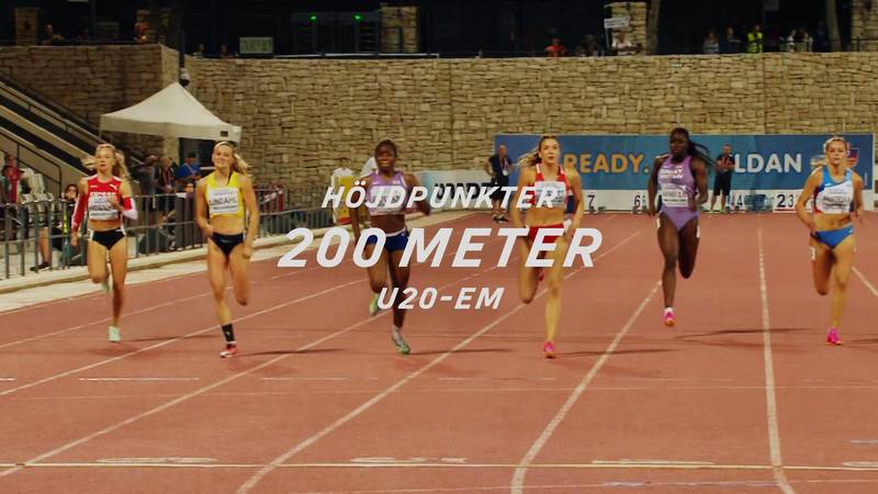Friidrott: Höjdpunkter – U20 EM: Nora Lindahl, 200 meter 9/8 | SVT Play