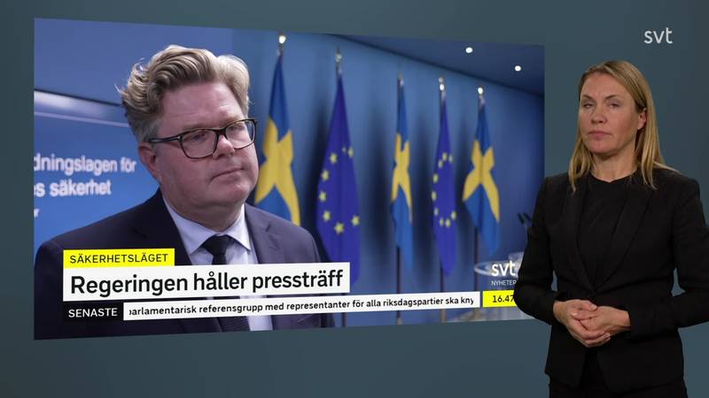 SVT Nyheter Direkt – Pressträff med anledning av säkerhetsläget | SVT Play