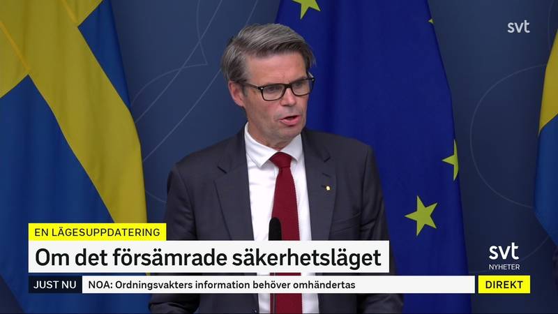 SVT Nyheter Direkt – Uppdatering om det försämrade säkerhetsläget | SVT ...
