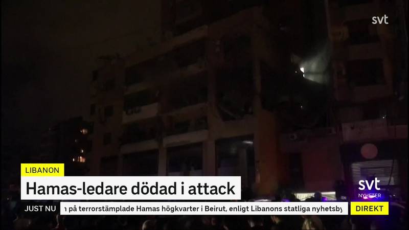 SVT Nyheter Direkt – Hamas-ledare dödad i Beirut | SVT Play