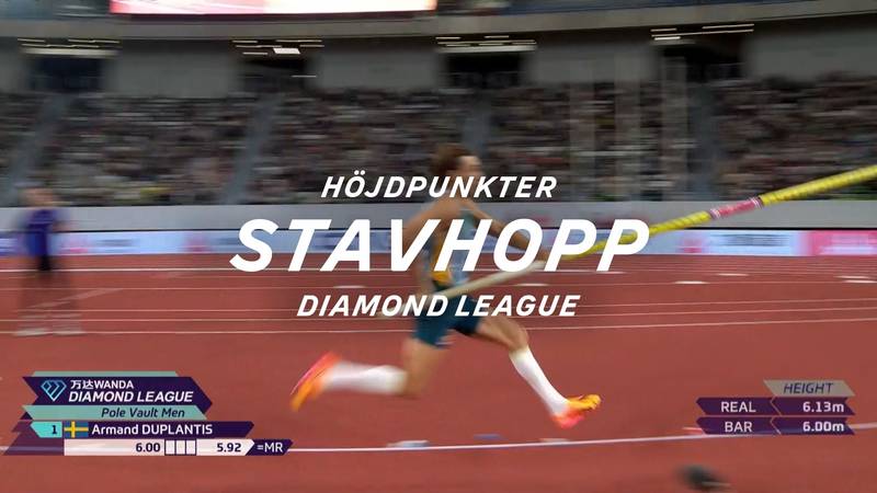 Friidrott: Höjdpunkter – Diamond League från Suzhou: Armand Duplantis ...