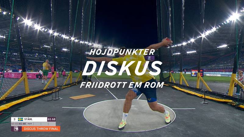 Friidrott: Höjdpunkter – Friidrott EM från Rom: Daniel Ståhl - Diskus 7 ...