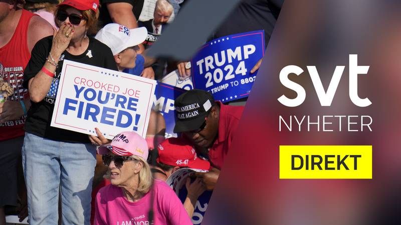 SVT Nyheter Direkt – Trump skjuten - så kan det påverka USA-valet | SVT ...