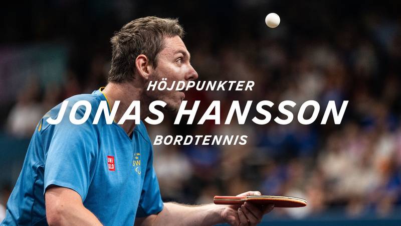 Paralympics: Höjdpunkter – Bordtennis kvartsfinal, Jonas Hansson 3/9 ...