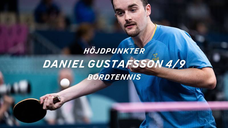 Paralympics: Höjdpunkter – Bordtennis kvartsfinal Daniel Gustafsson 4/9 ...