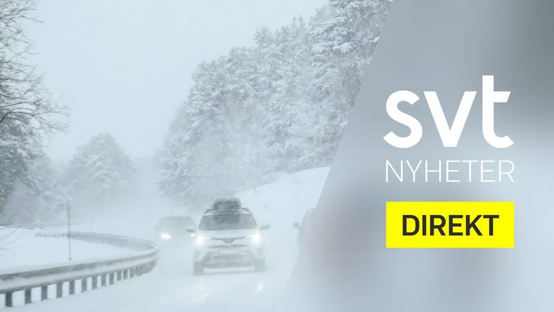 SVT Nyheter Direkt – Vinterväder och varningar i stora delar av Sverige ...