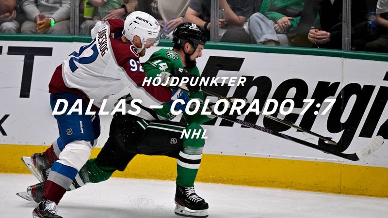 NHL: Höjdpunkter – Dallas – Colorado 7:7 | SVT Play