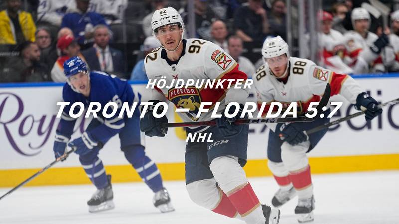 NHL: Höjdpunkter – Toronto – Florida 5:7 | SVT Play