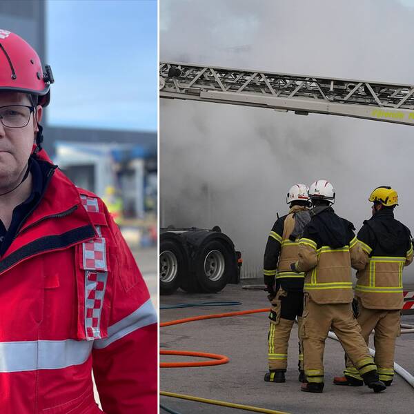 Kraftig Brand I Byggnad På Industriområde I Växjö Svt Nyheter