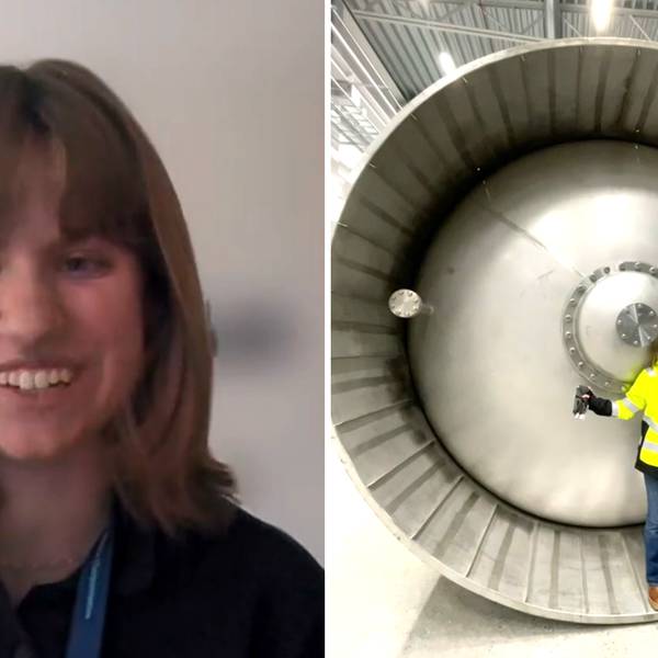 Sarah, 20, praktiserade på Sveriges enda rymdbas – nu har hon ...