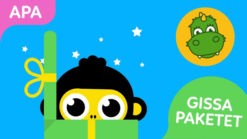 Bolibompa Mini - Gissa paketet: Apa | SVT Barn