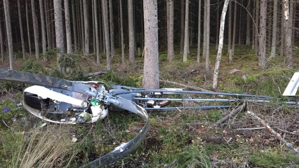 Helikopter störtade i Loshult | SVT Nyheter