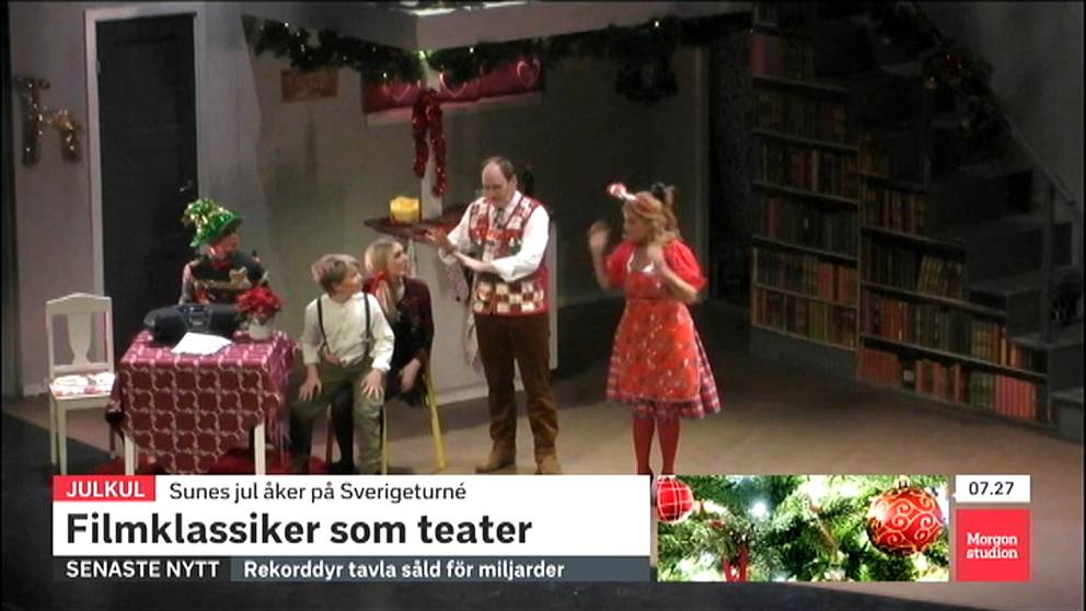 ”Sunes jul” blir teater: ”Det blir kaos i julmyset” | SVT Nyheter