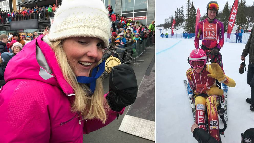 Anna Holmlund gjorde comeback – vann störtloppstävling | SVT Nyheter