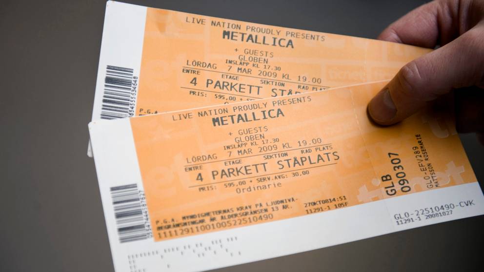 Tog betalt för konsertbiljetter utan att leverera dem | SVT Nyheter