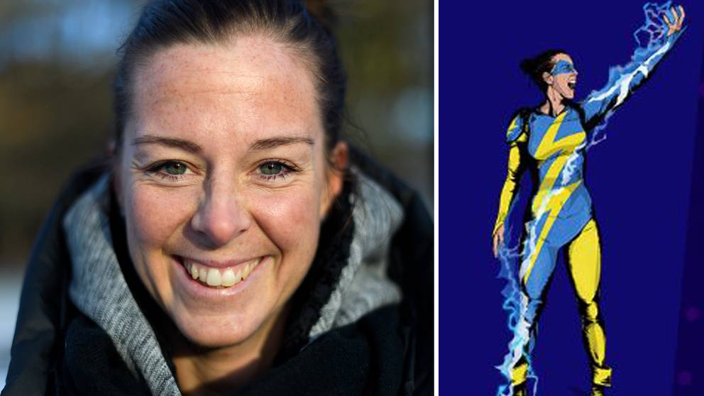 Här blir Lotta Schelin superhjälte: ”Självklart att ställa upp” | SVT Sport