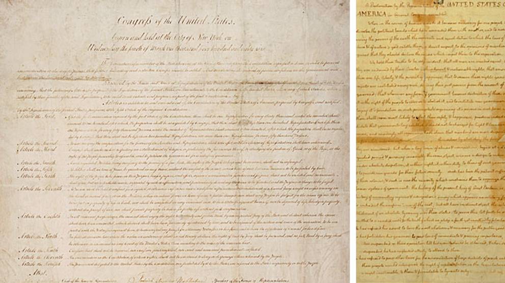 Heliga amerikanska dokument lämnar USA | SVT Nyheter