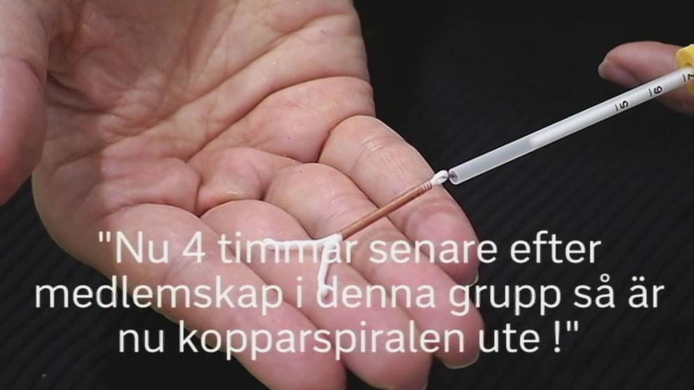 Desperata kvinnor drar ut kopparspiraler själva | SVT Nyheter