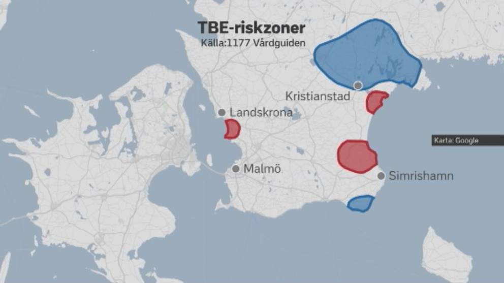 Trots fler riskområden – få TBE-fall i Skåne i sommar | SVT Nyheter