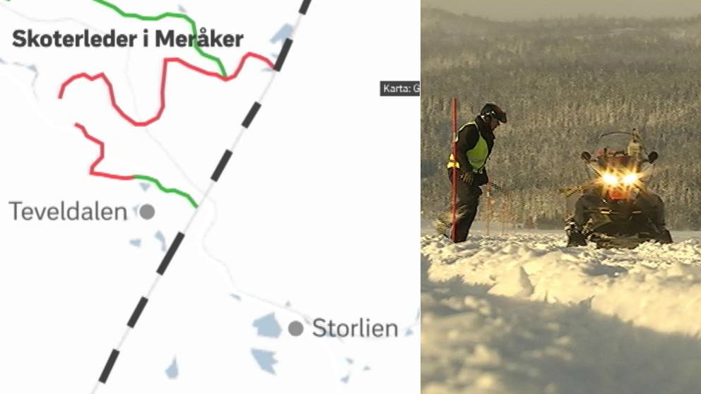 Länsstyrelsen säger nej till norsk skoterled | SVT Nyheter