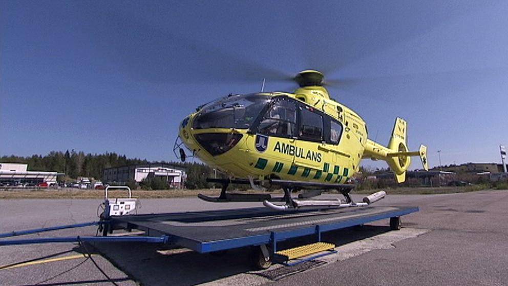 Ambulanshelikopter försenad | SVT Nyheter
