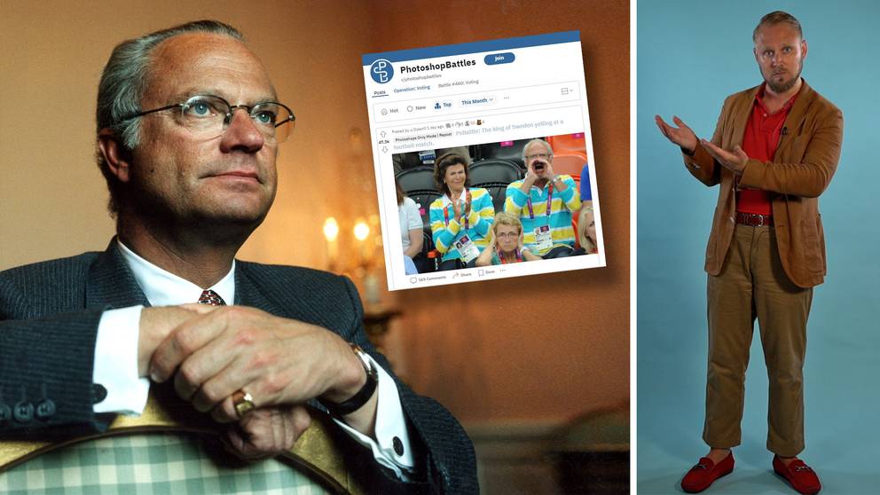 Så blev Sveriges kung världens mest populära meme | SVT Nyheter