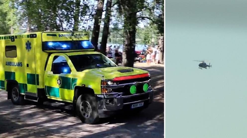 Flera till sjukhus efter en rad drunkningslarm | SVT Nyheter