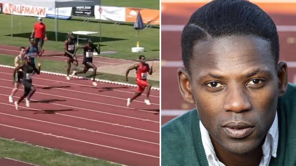 Alhaji Jeng om chocktiden på 200 meter: ”19,63 från ingenstans” | SVT Sport