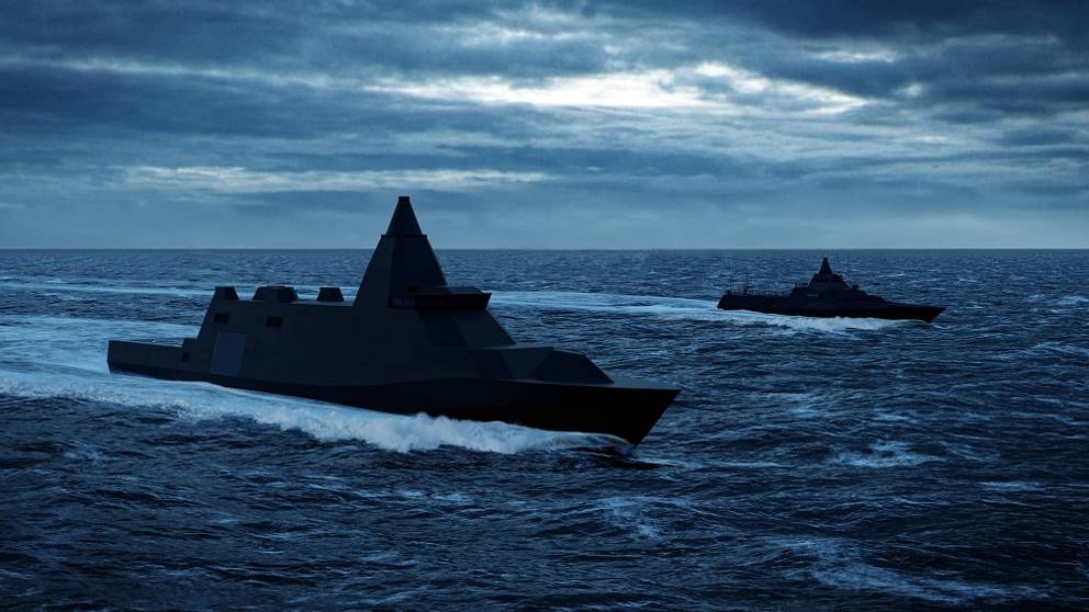 Marinens nya ytstridsfartyg ska heta HMS Norrköping | SVT Nyheter