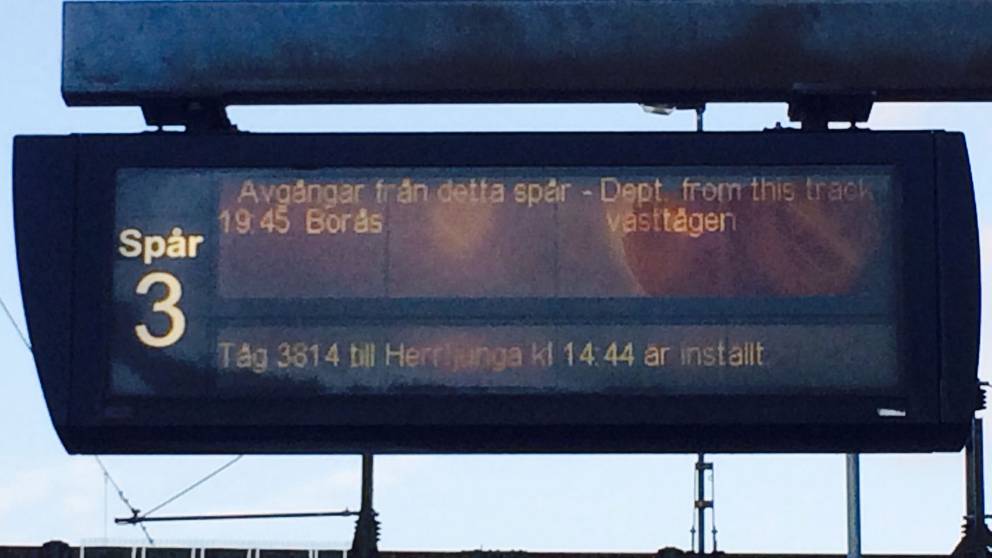 Inställda tåg | SVT Nyheter