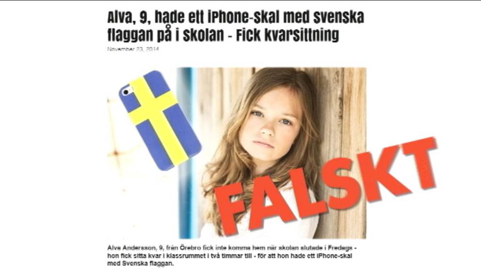 Stor ökning av falsk information på nätet | SVT Nyheter