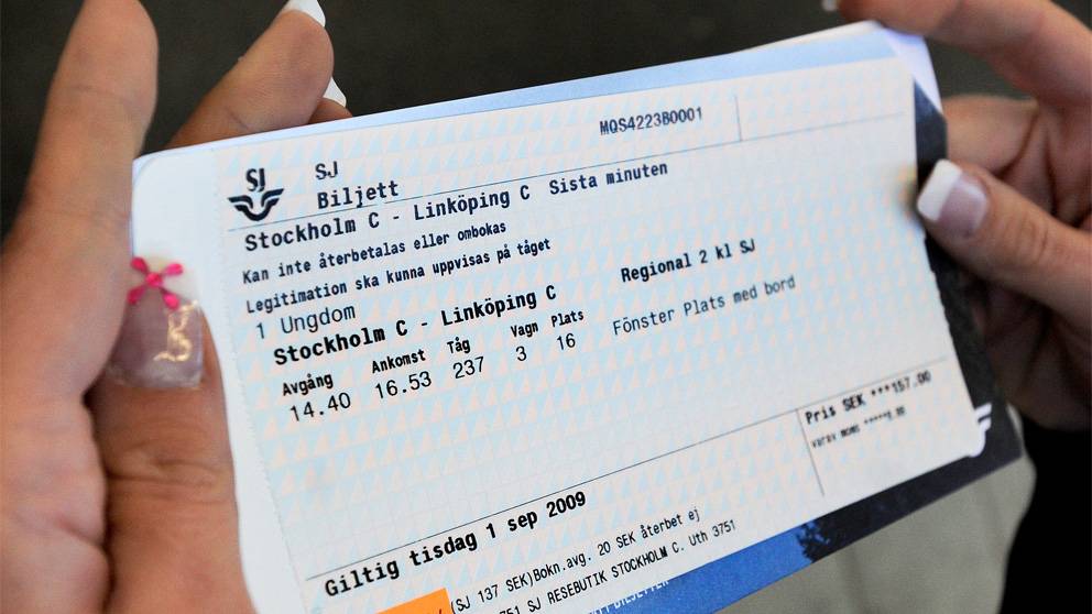 SJ fortsätter med biljetter på tågen | SVT Nyheter