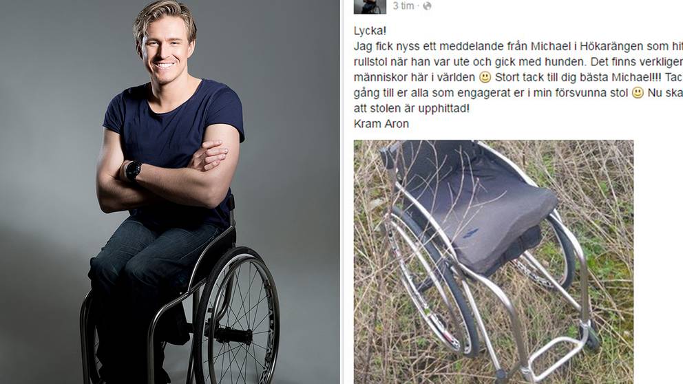 SVT-profilens rullstol stulen – hittades i Hökarängen | SVT Nyheter