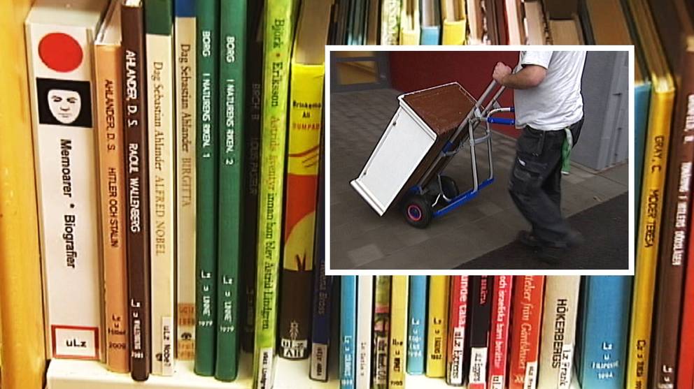 Hjälp biblioteket flytta – genom att låna böcker | SVT Nyheter